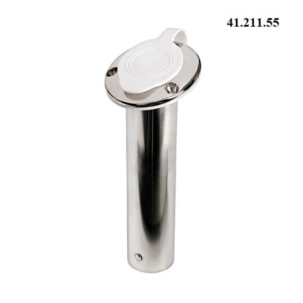 Suport lanseta tub din inox 316 incastrat in copastie, perete barca pescuit