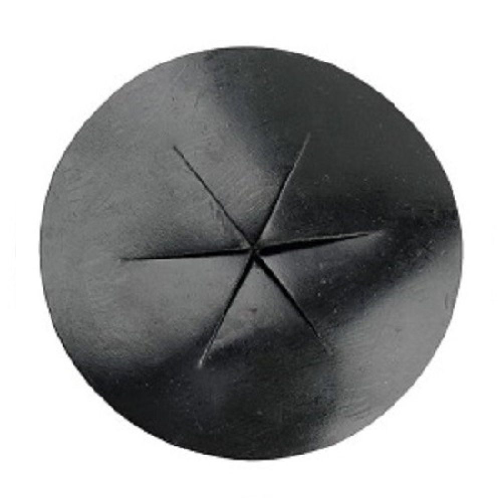 Garnitura trecere cabluri neagra 75mm pentru inel inox