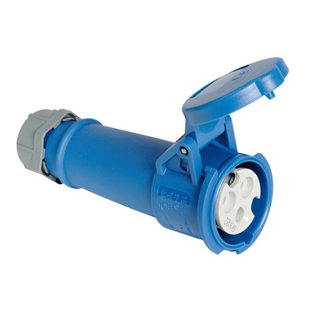 Stecher(mama) albastru 3 pini, 220V -Mennekes