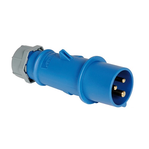 Stecher(tata) albastru 3 pini - Mennekes