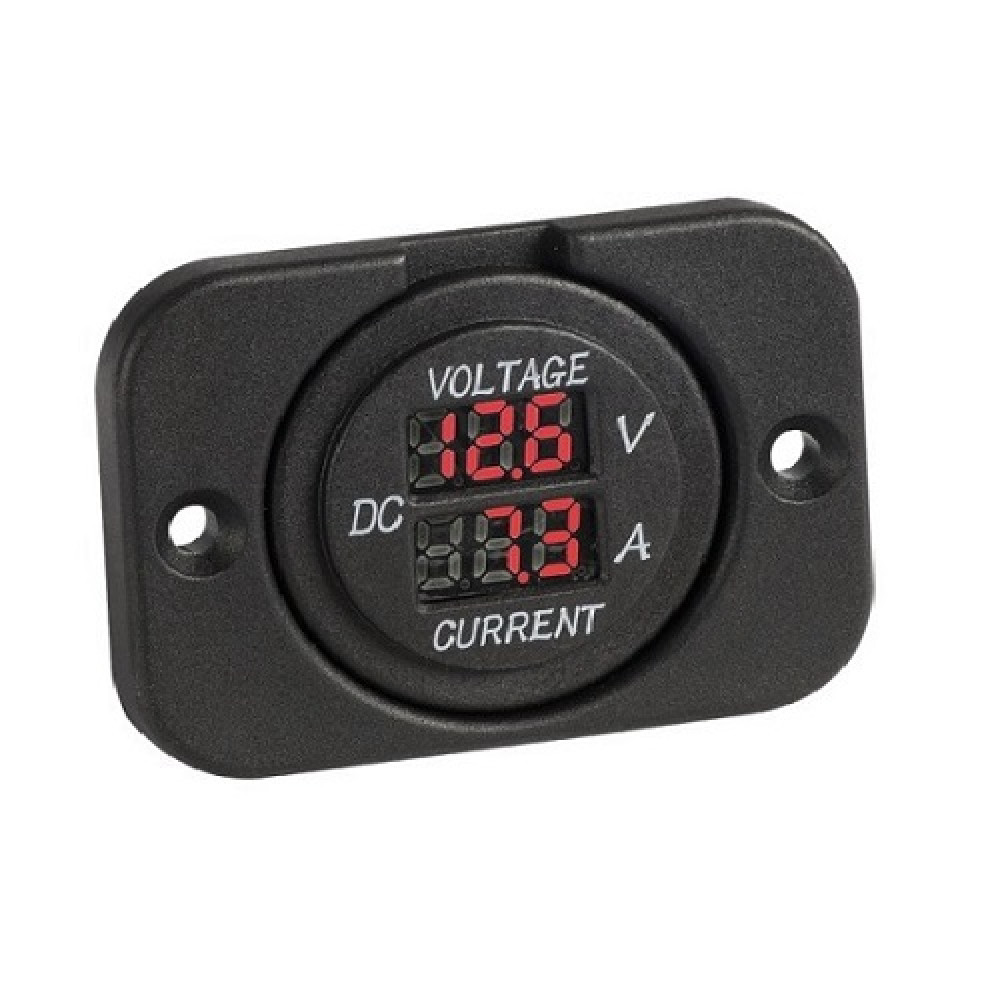 ampermetru si voltmetru digital tip priza marina