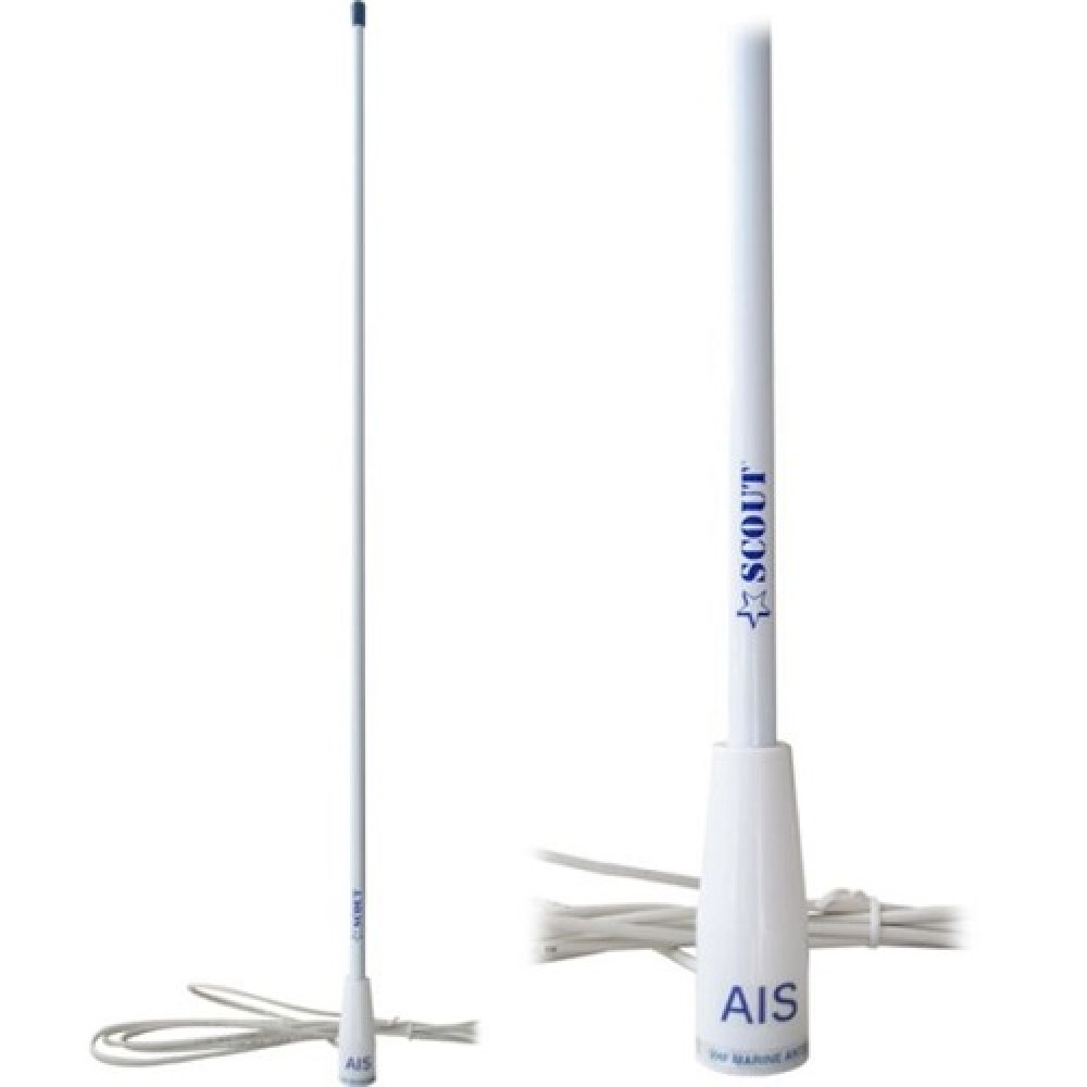 ANTENA VHF 50OHM/3DB, 50W, L0.9M 156-162MHz, SCOUT KS-21, marina ...