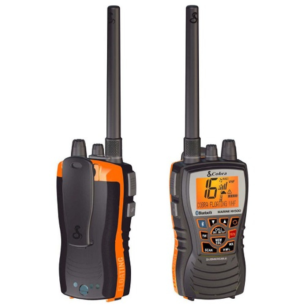 Statie VHF portabila Cobra Marine MR HH 500 FLT BT EU, 6W, canal 16